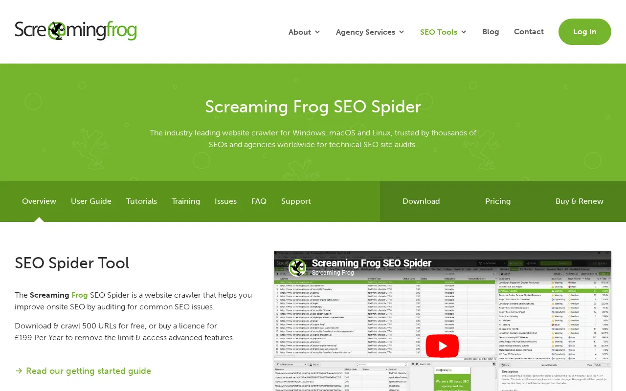 Screaming Frog SEO Spider Pricing 2026 | ComparEdge